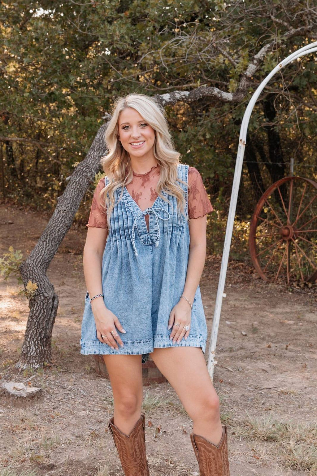 Allie Top Brown – Babes and Barstools